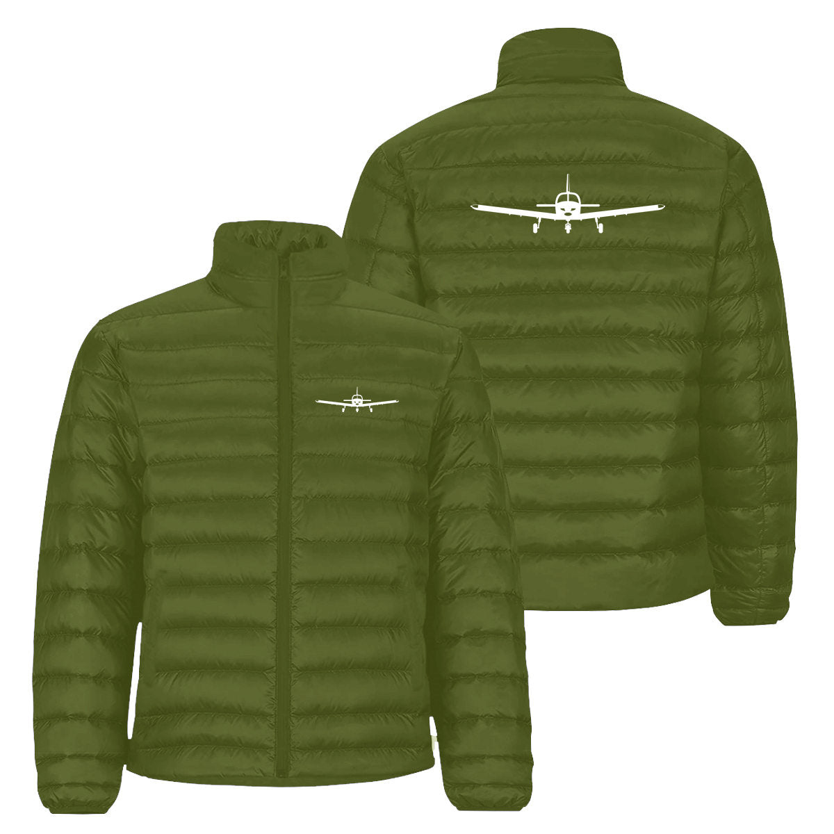 Piper PA28 Silhouette Plane Designed Padded Jackets – Aviation Shop