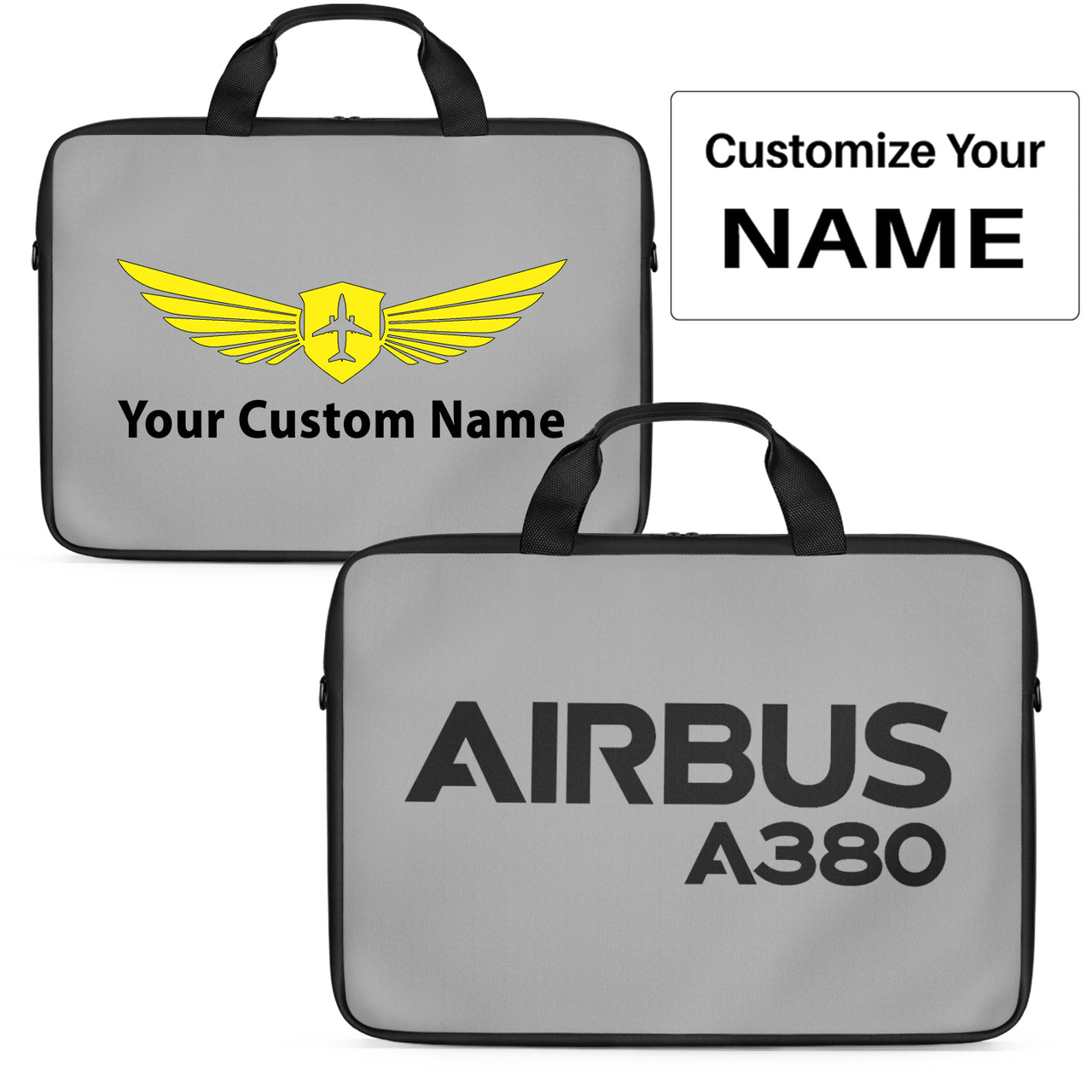 Airbus A380 & Text Designed Laptop & Tablet Bags – Aviation Shop