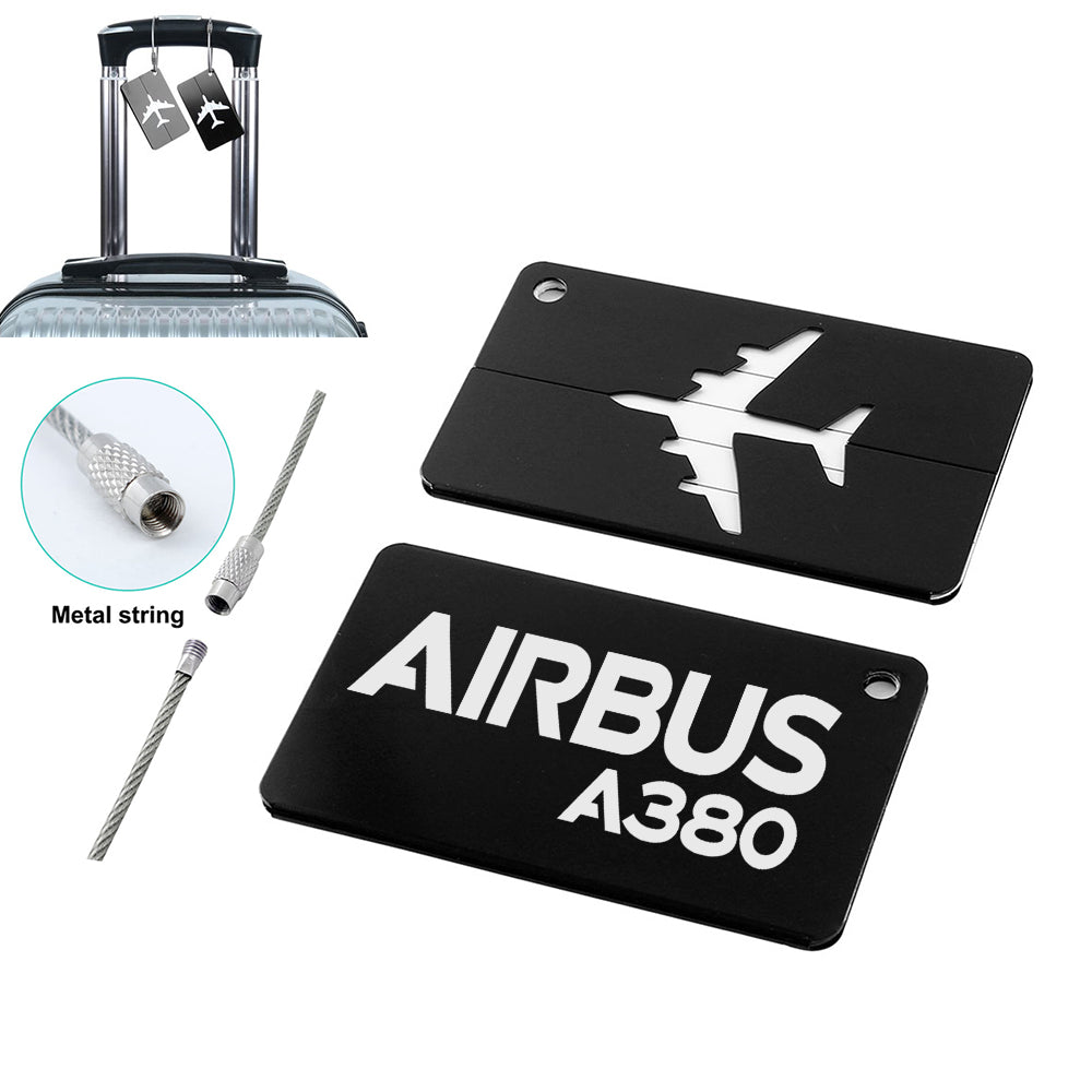 Airbus A380 & Text Designed Aluminum Luggage Tags – Aviation Shop