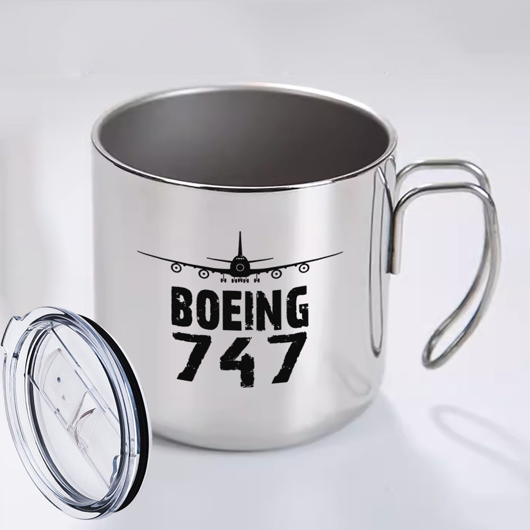 Boeing 747 & Plane Designed Stainless Steel Portable Mugs – Aviation Shop