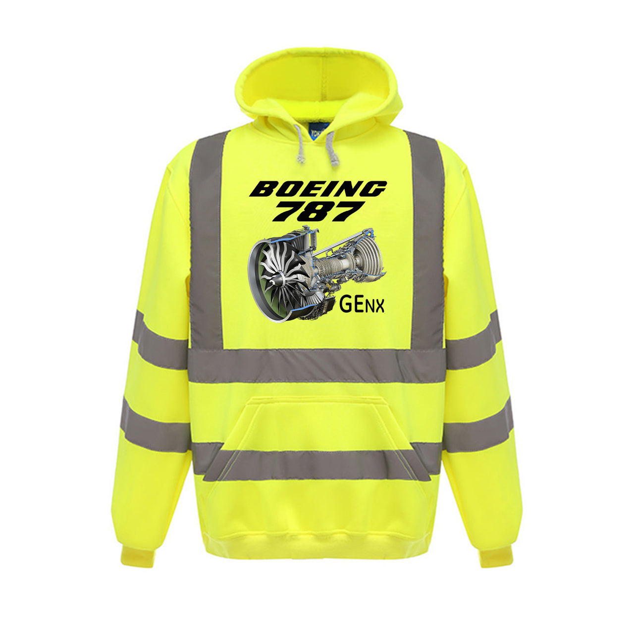 Boeing 787 & GENX Engine Designed Reflective Hoodies – Aviation Shop
