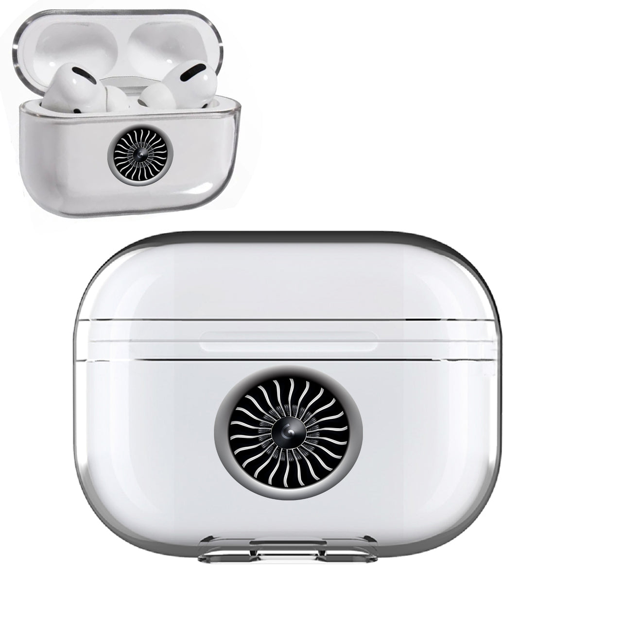 Super Cool Jet Engine Designed Transparent Earphone AirPods "Pro" Case ...