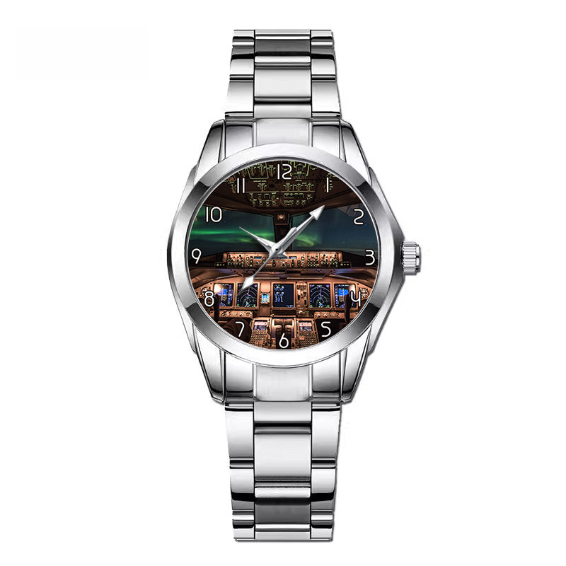 Boeing 777 Cockpit Designed Stainless Steel Band Watches – Aviation Shop