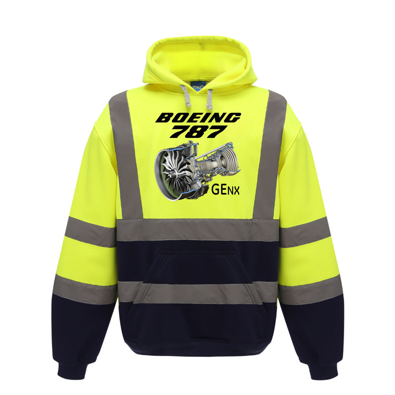 Boeing 787 & GENX Engine Designed Reflective Hoodies – Aviation Shop
