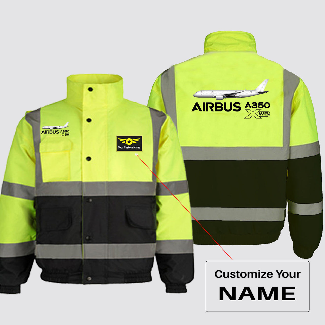 The Airbus A350 WXB Designed Reflective Winter Jackets – Aviation Shop