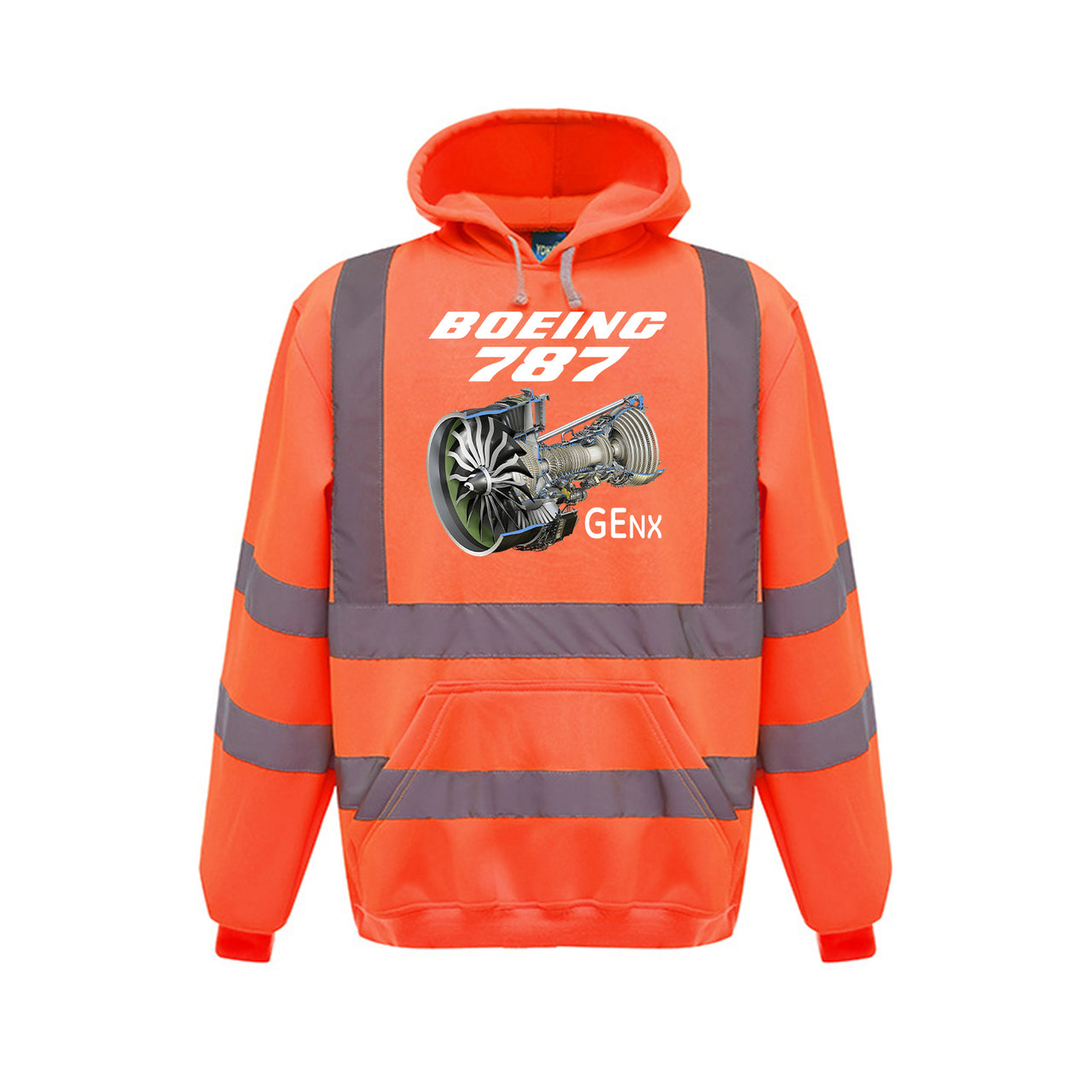 Boeing 787 & GENX Engine Designed Reflective Hoodies – Aviation Shop