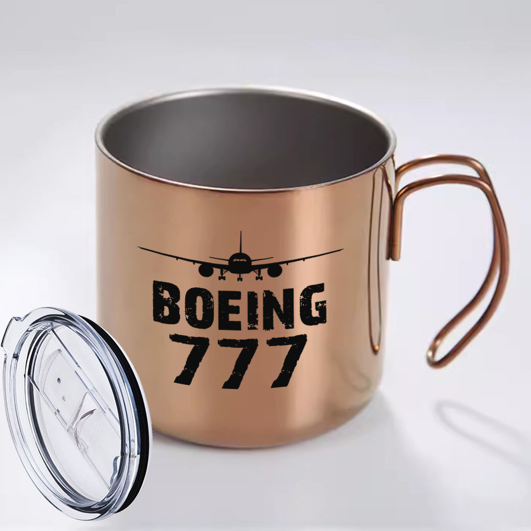 Boeing 777 & Plane Designed Stainless Steel Portable Mugs – Aviation Shop