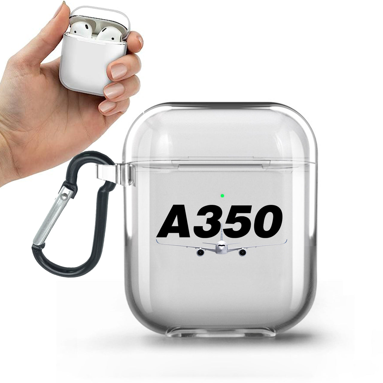 Super Airbus A350 Designed Transparent Earphone AirPods Cases ...