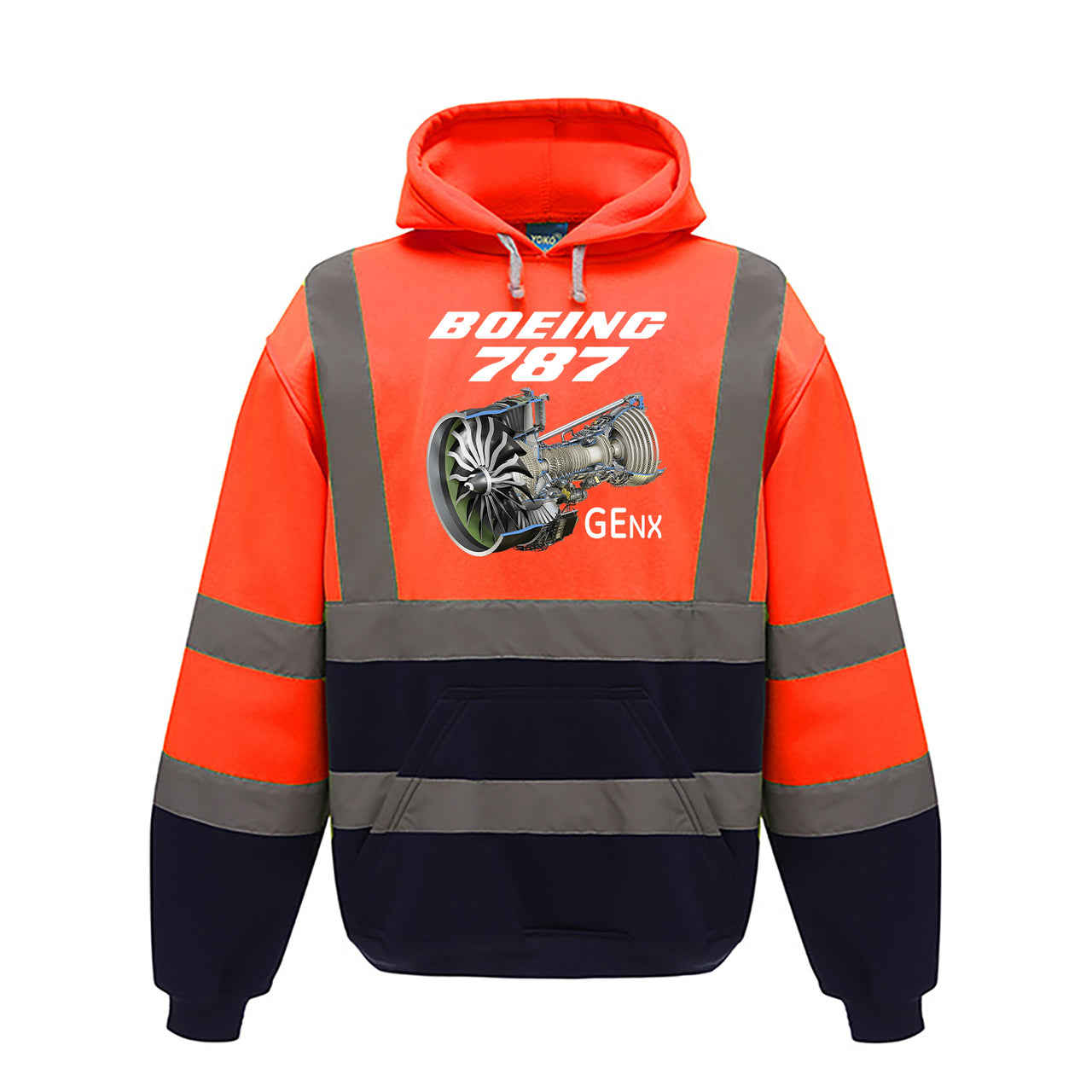 Boeing 787 & GENX Engine Designed Reflective Hoodies – Aviation Shop
