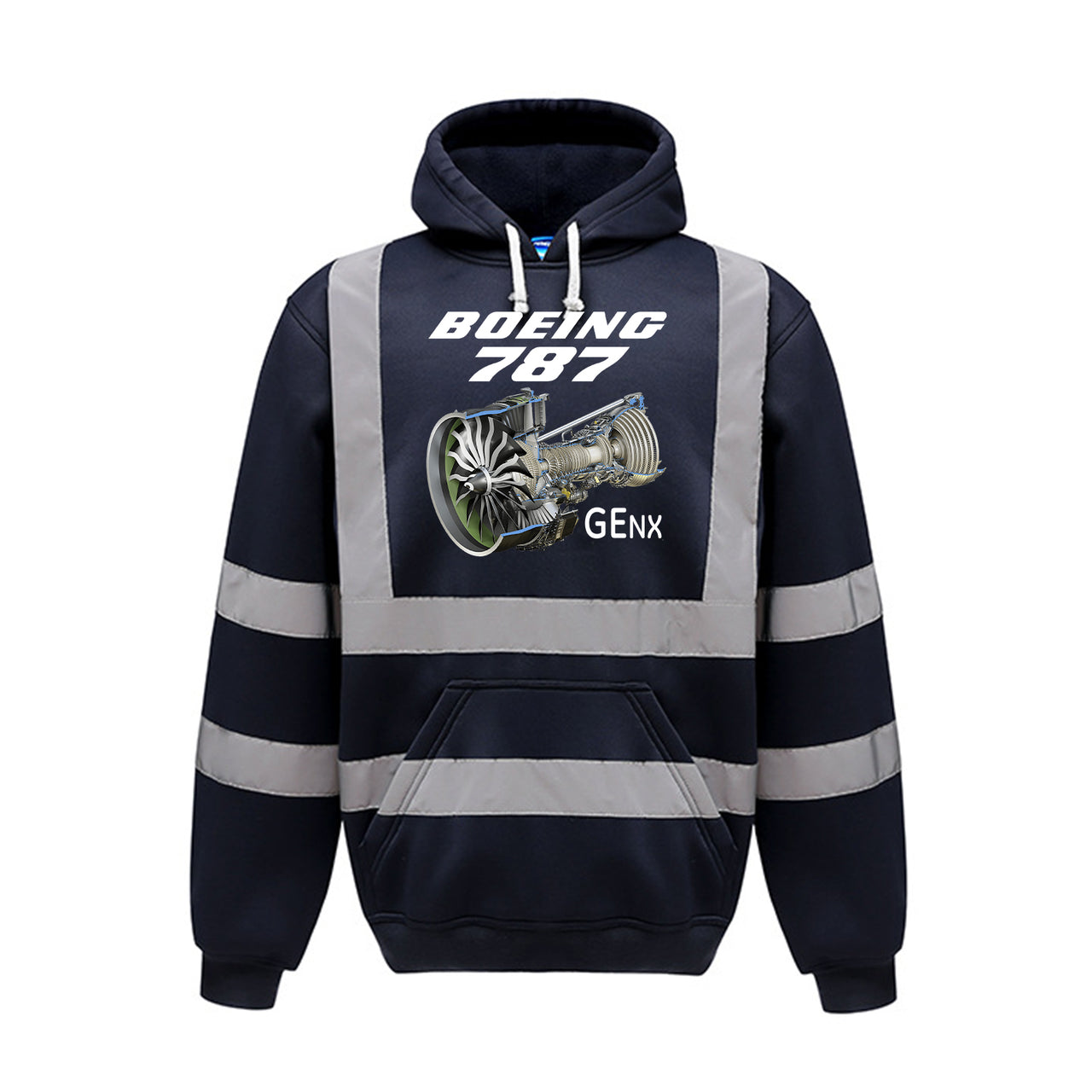 Boeing 787 & GENX Engine Designed Reflective Hoodies – Aviation Shop