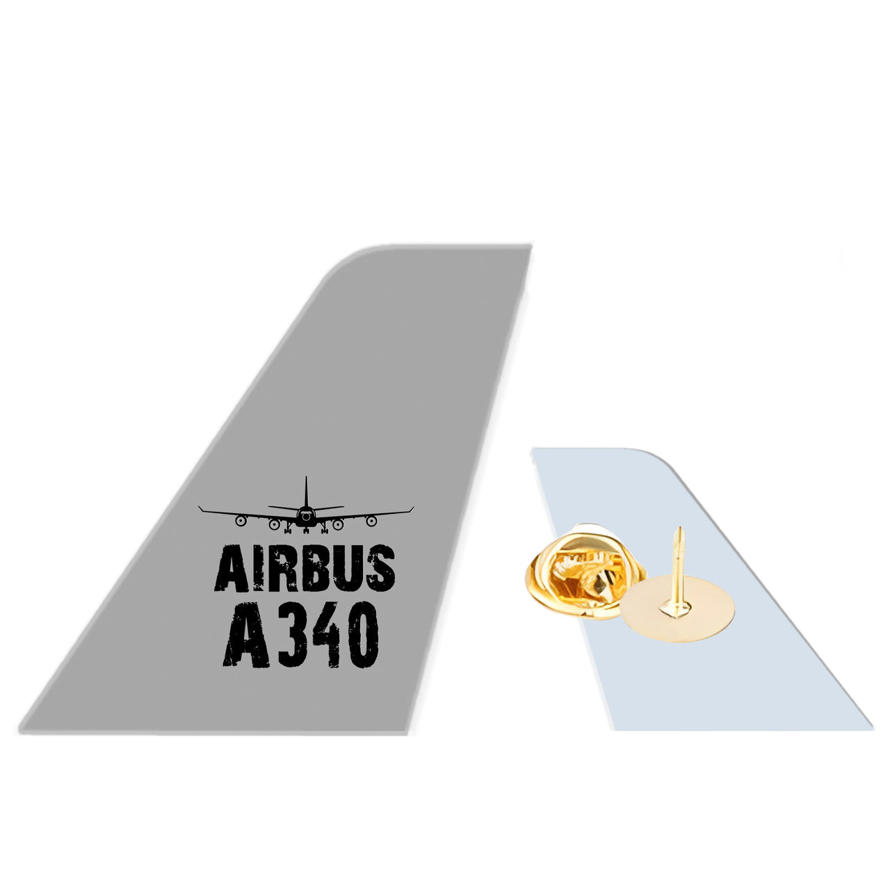 Airbus A340 & Plane Designed Tail Shape Badges & Pins – Aviation Shop