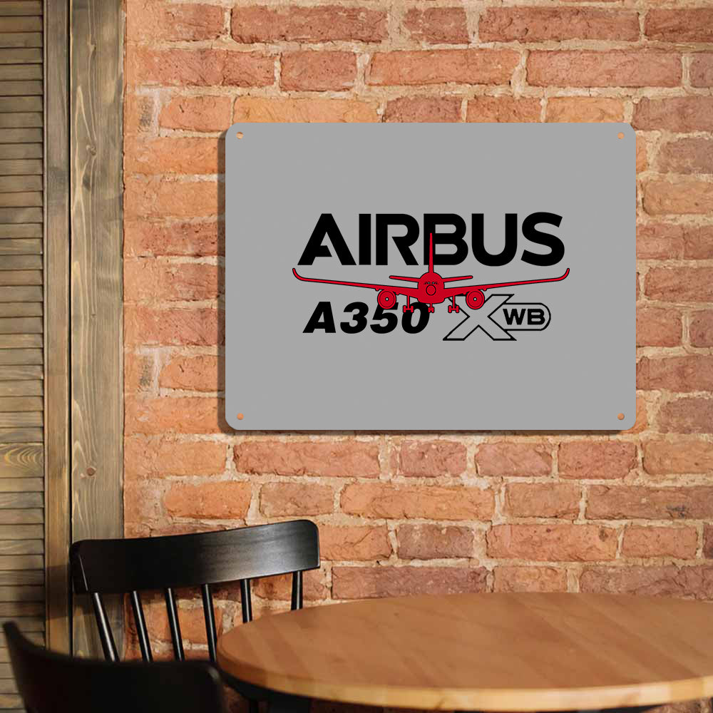 Amazing Airbus A350 Printed Metal Sign – Aviation Shop