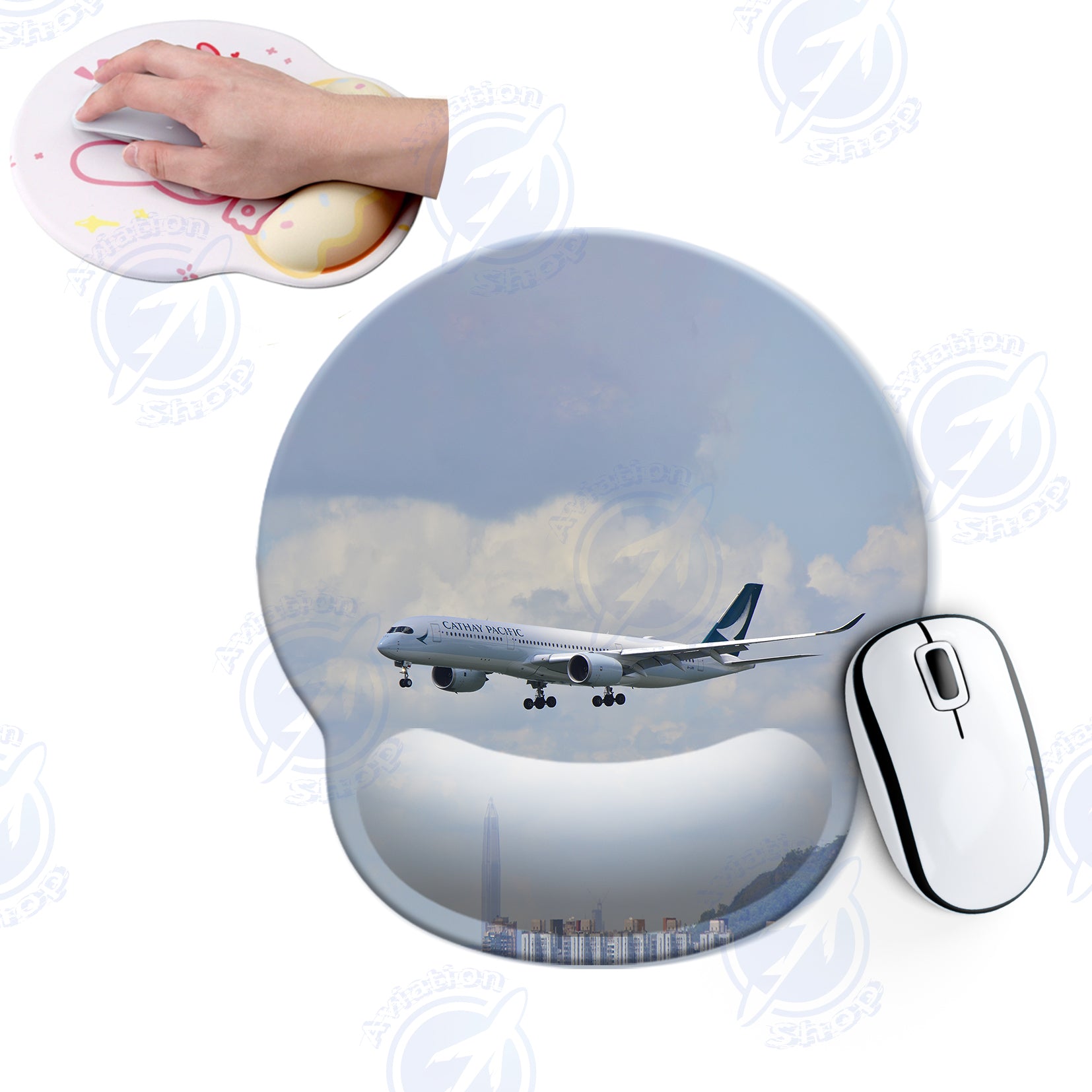Cathay Pacific Airbus A350 Designed Ergonomic Mouse Pads – Aviation Shop