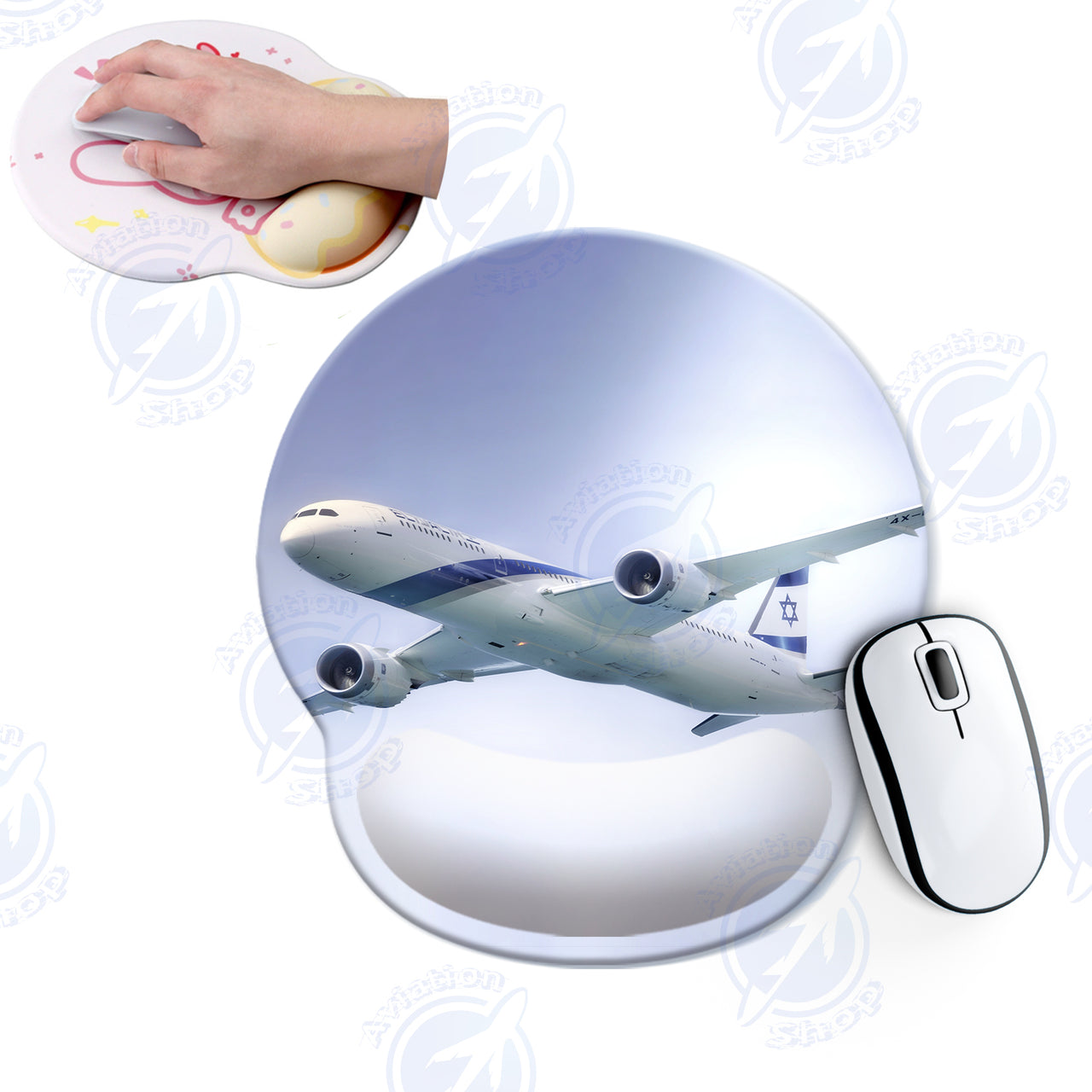 Close up to Israel Airways (El-al) Boeing 787 Designed Ergonomic Mouse ...