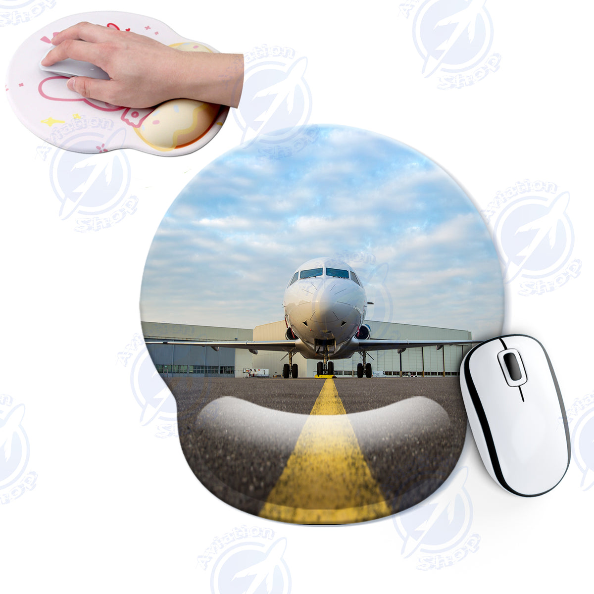 Face to Face with Beautiful Jet Designed Ergonomic Mouse Pads ...