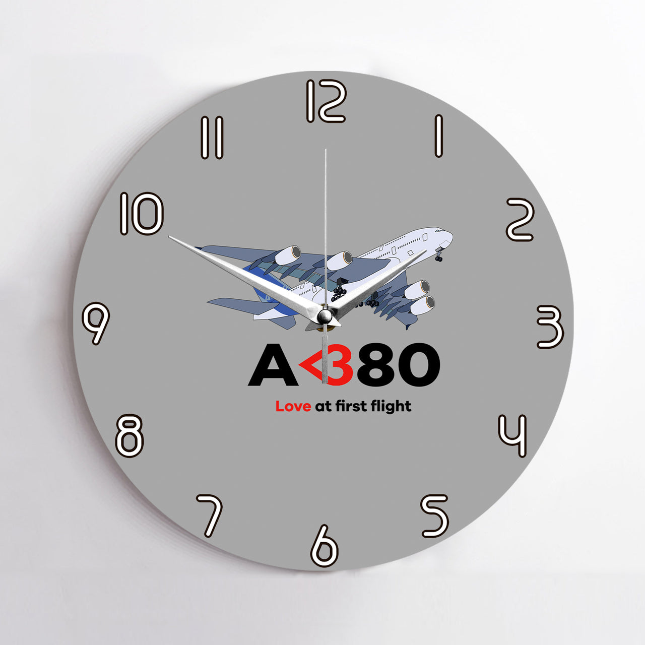 Airbus A380 Love at first flight Designed Wall Clocks – Aviation Shop