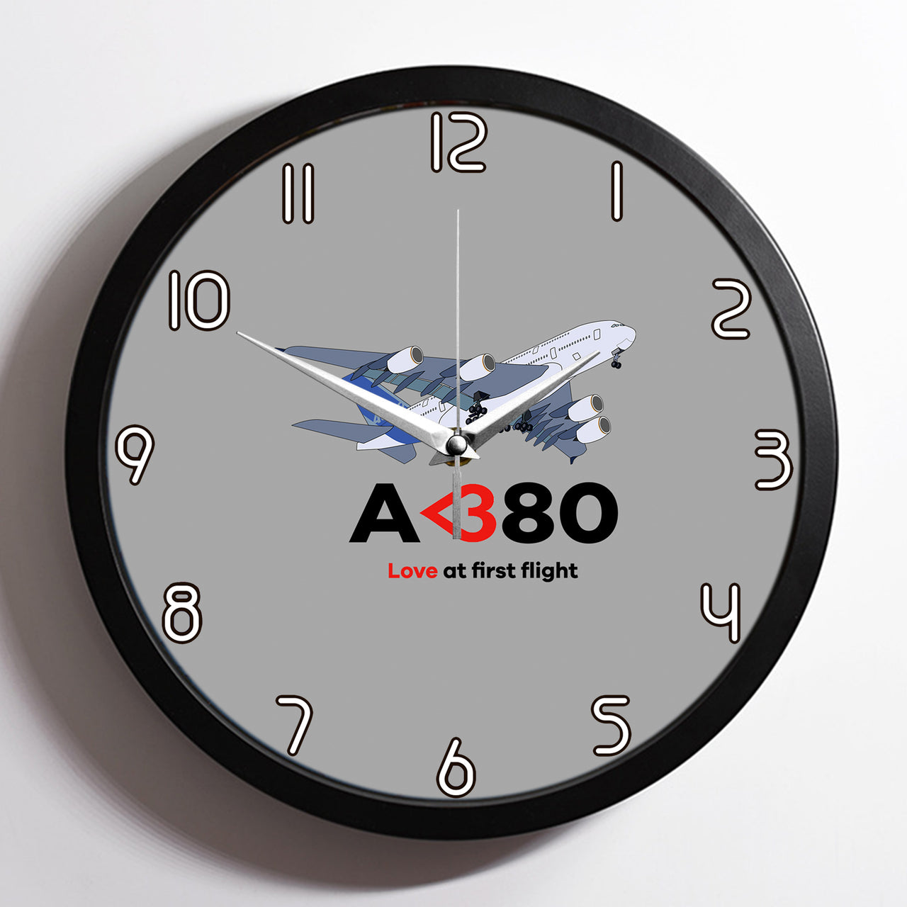 Airbus A380 Love at first flight Designed Wall Clocks – Aviation Shop