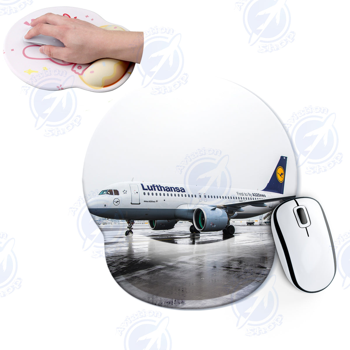 Lufthansa's A320 Neo Designed Ergonomic Mouse Pads – Aviation Shop