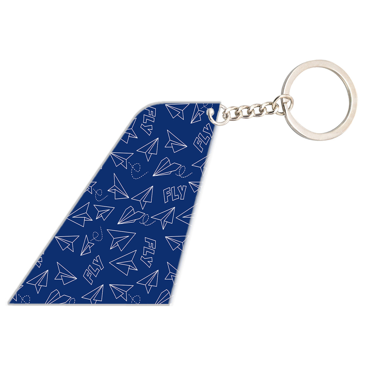 Paper Airplane & Fly (Blue) Designed Tail Key Chains – Aviation Shop