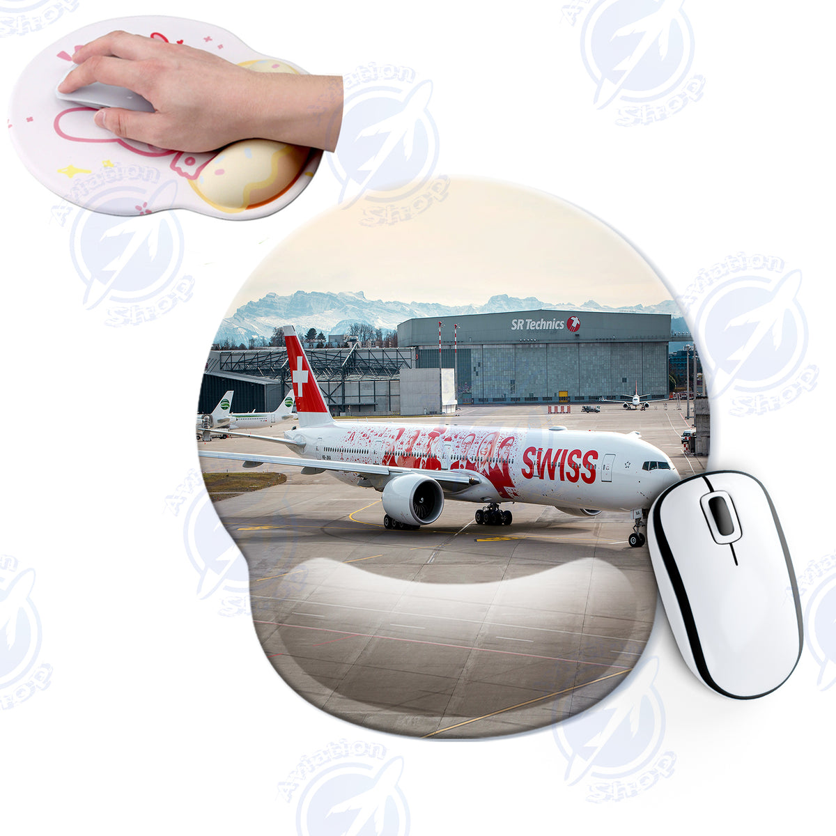 Swiss Airlines Boeing 777 Designed Ergonomic Mouse Pads – Aviation Shop