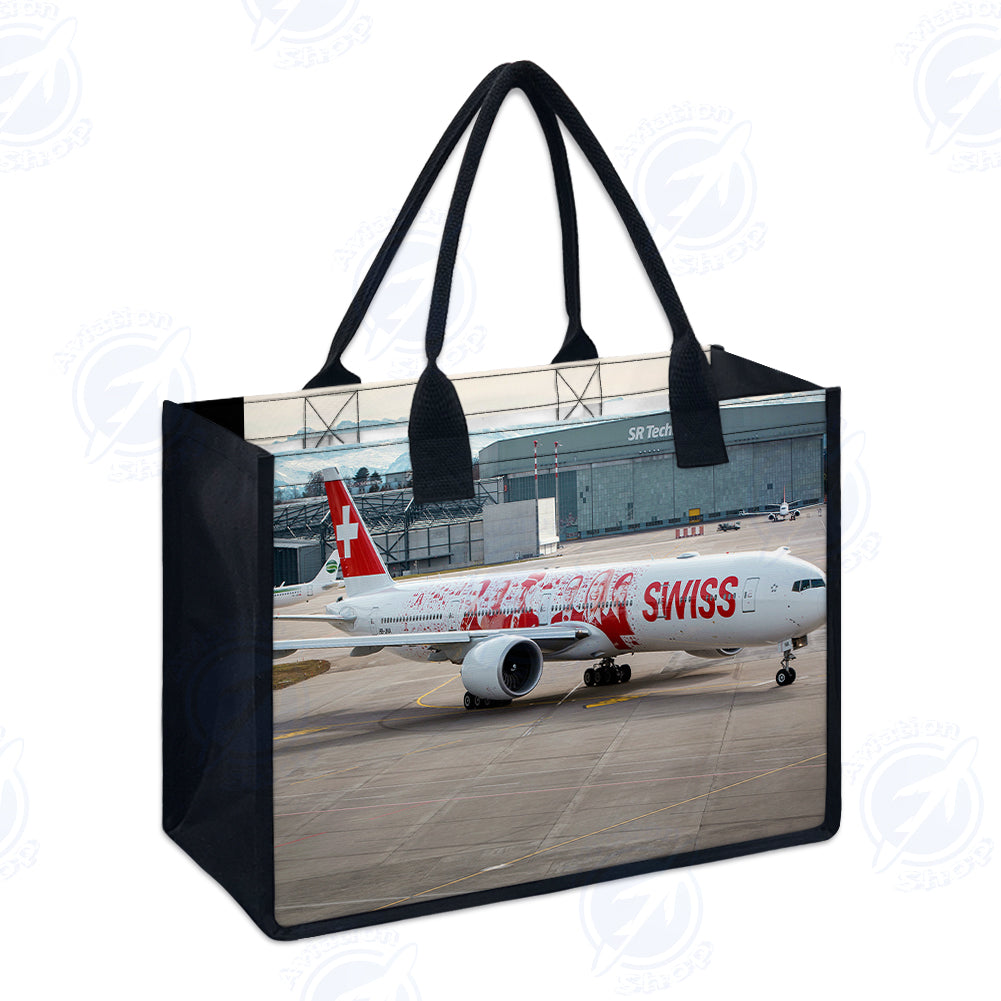 Swiss Airlines Boeing 777 Designed Special Canvas Bags – Aviation Shop