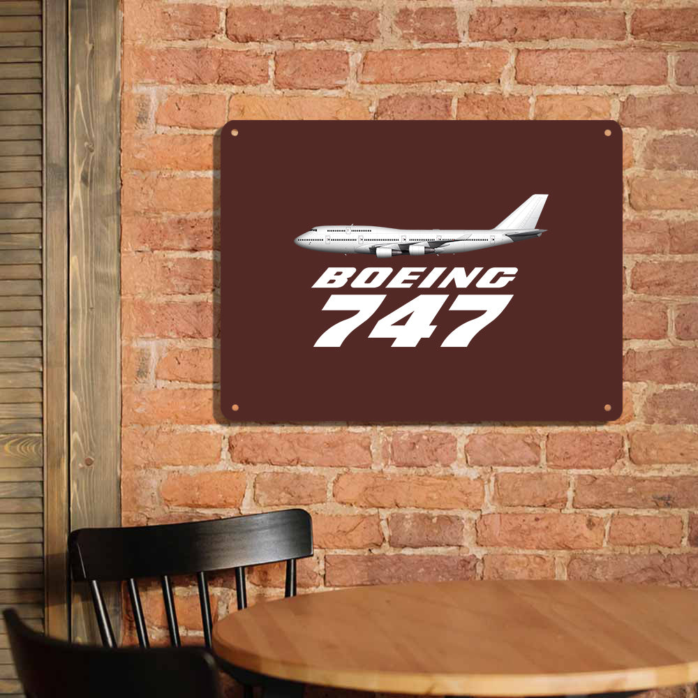 The Boeing 747 Printed Metal Sign – Aviation Shop