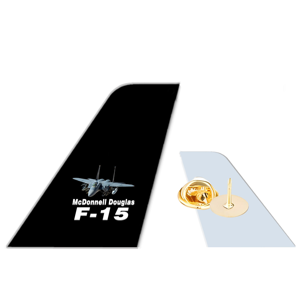 The McDonnell Douglas F15 Designed Tail Shape Badges & Pins – Aviation Shop