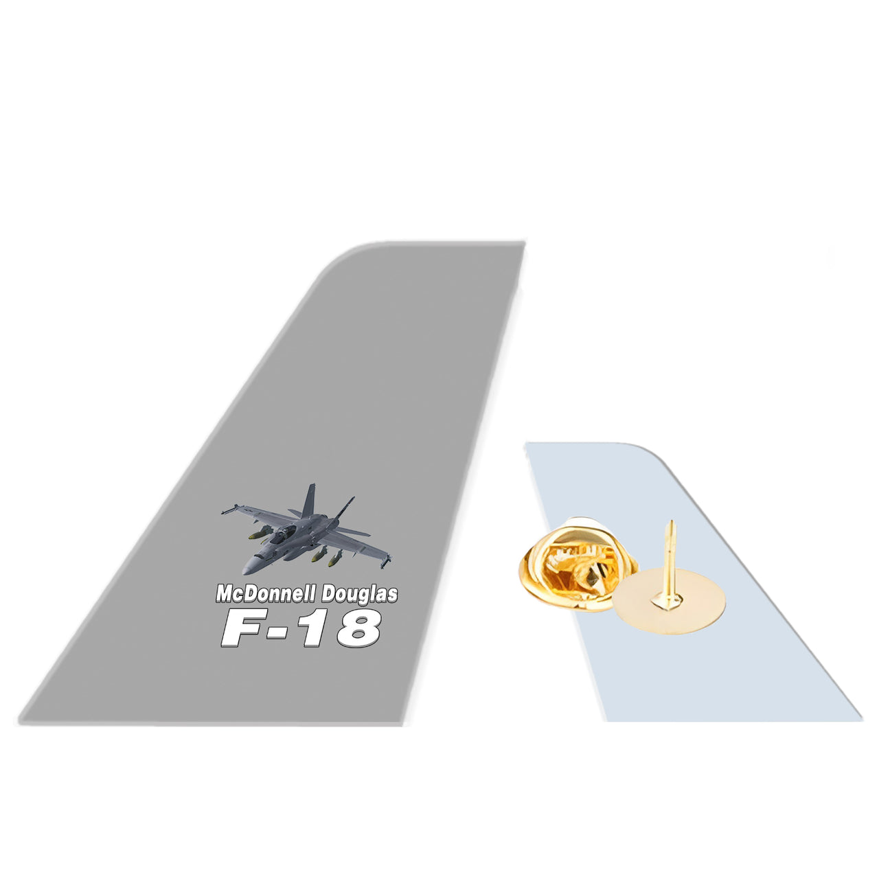 The McDonnell Douglas F18 Designed Tail Shape Badges & Pins – Aviation Shop