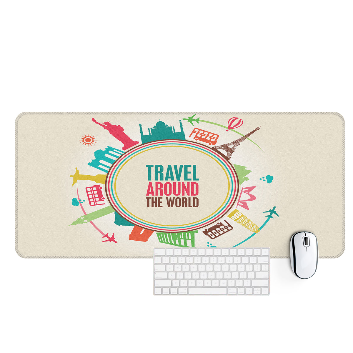 Travel Around The World Designed Desk Mats – Aviation Shop