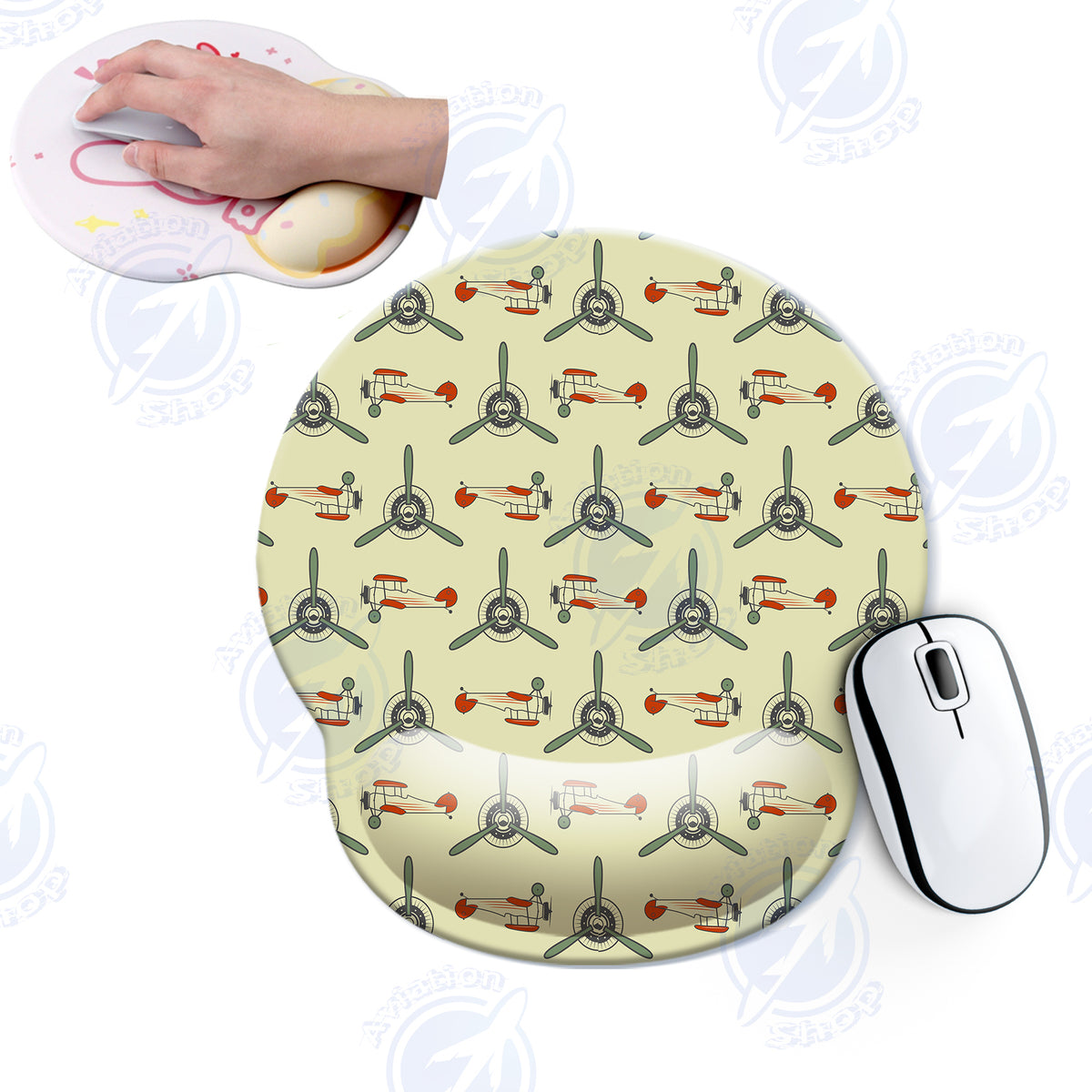 Vintage Old Airplane Designed Ergonomic Mouse Pads – Aviation Shop