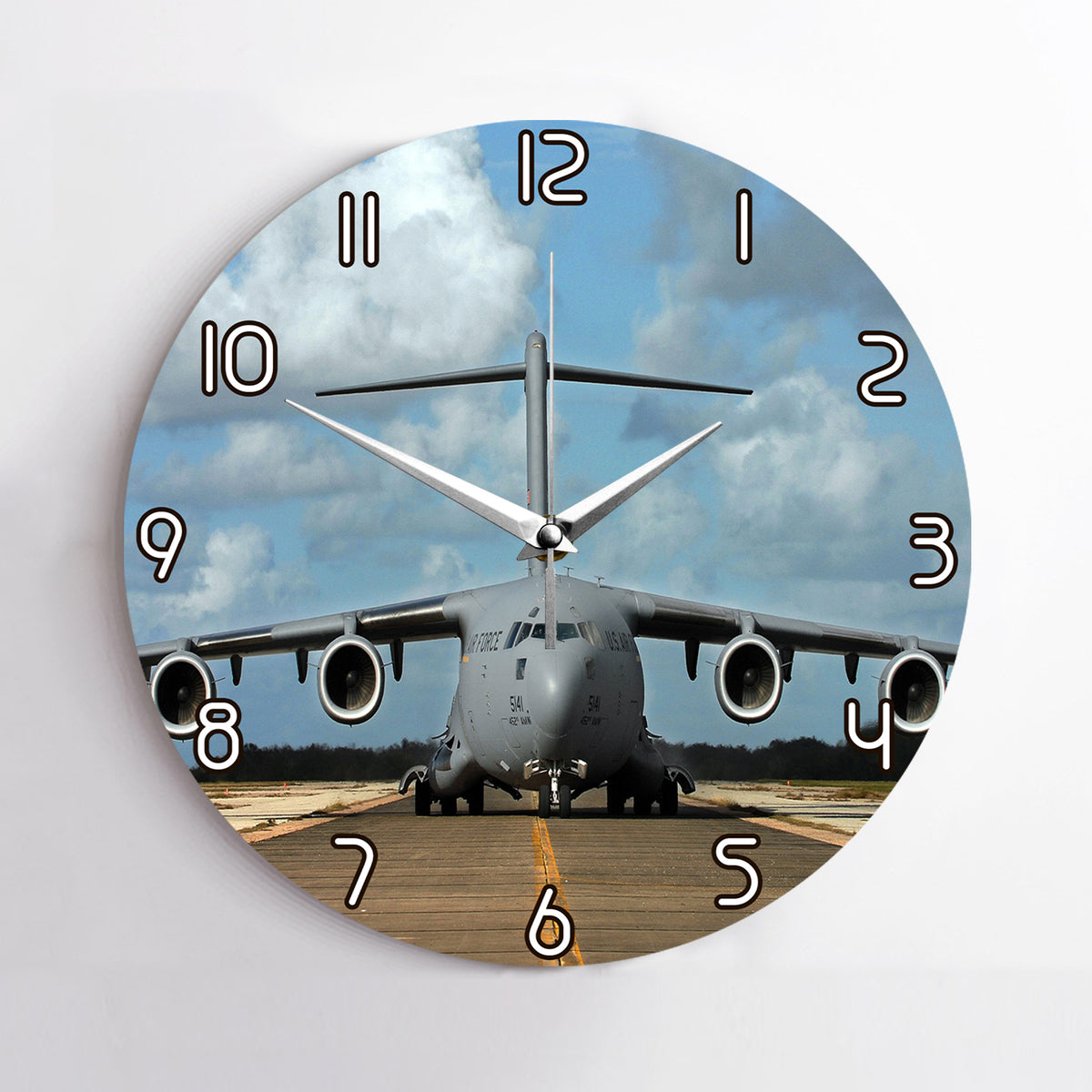 Face to Face with Military Cargo Airplane Designed Wall Clocks ...