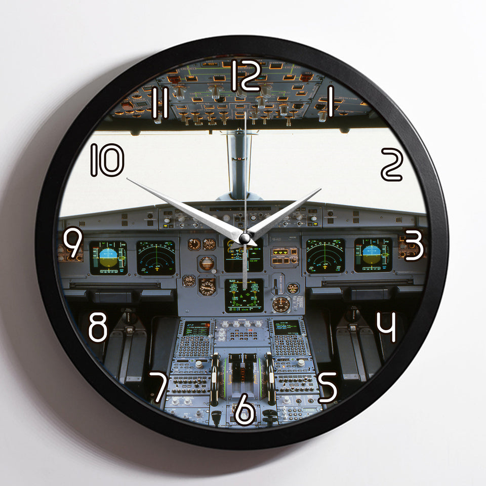 Airbus A320 Cockpit (Wide) Designed Wall Clocks – Aviation Shop
