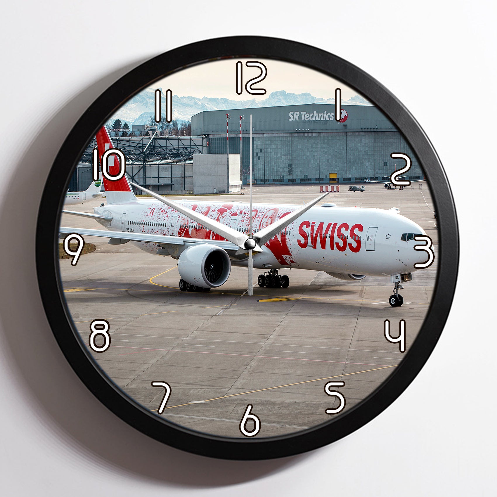 Swiss Airlines Boeing 777 Designed Wall Clocks – Aviation Shop