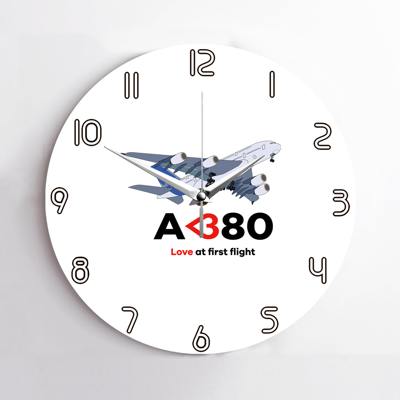 Airbus A380 Love at first flight Designed Wall Clocks – Aviation Shop