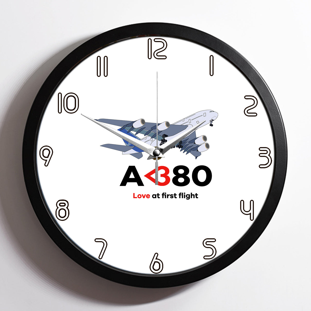 Airbus A380 Love at first flight Designed Wall Clocks – Aviation Shop
