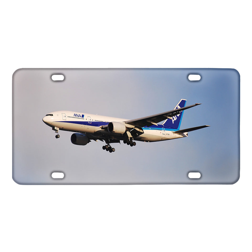 ANA's Boeing 777 Designed Metal (License) Plates – Aviation Shop