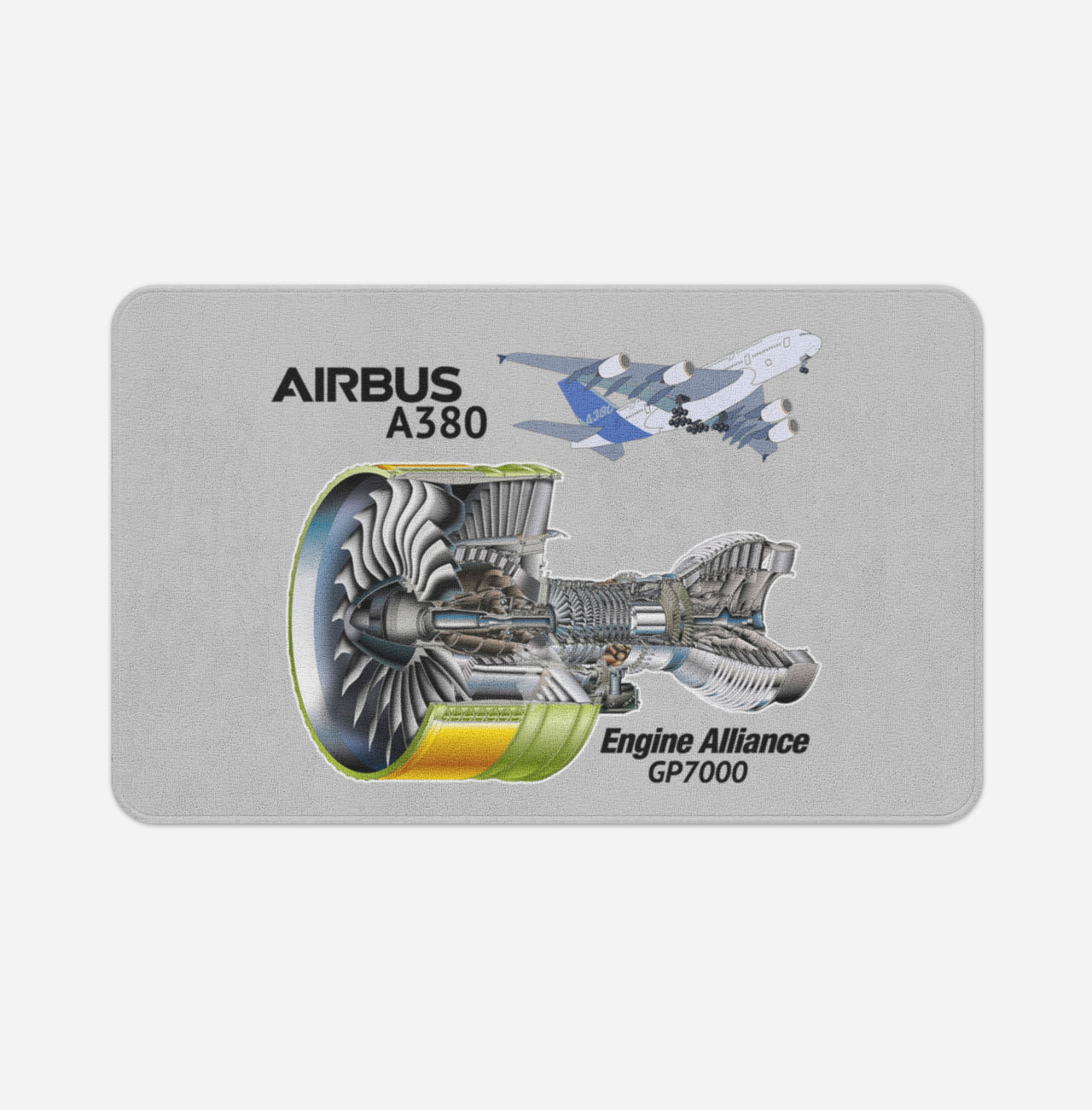 Airbus A380 & GP7000 Engine Designed Bath Mats – Aviation Shop