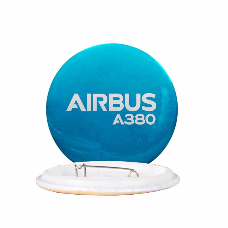 Airbus A380 & Text Designed Pins – Aviation Shop