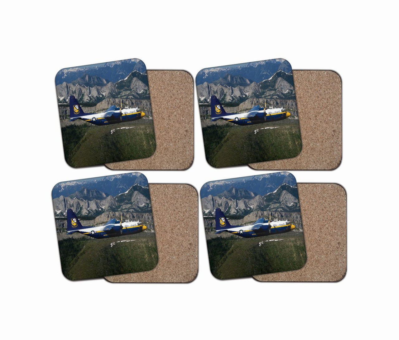 Amazing View with Blue Angels Aircraft Designed Coasters – Aviation Shop