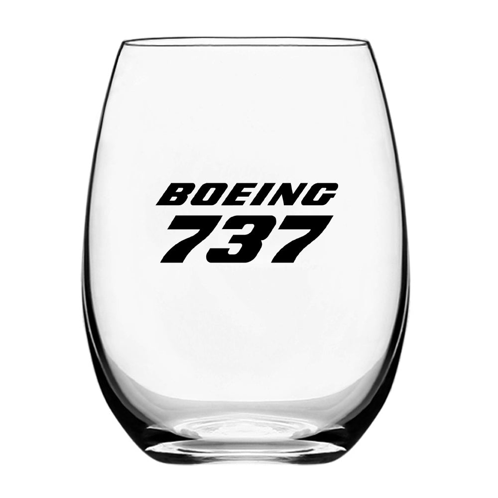 Boeing 737 & Text Designed Beer & Water Glasses – Aviation Shop