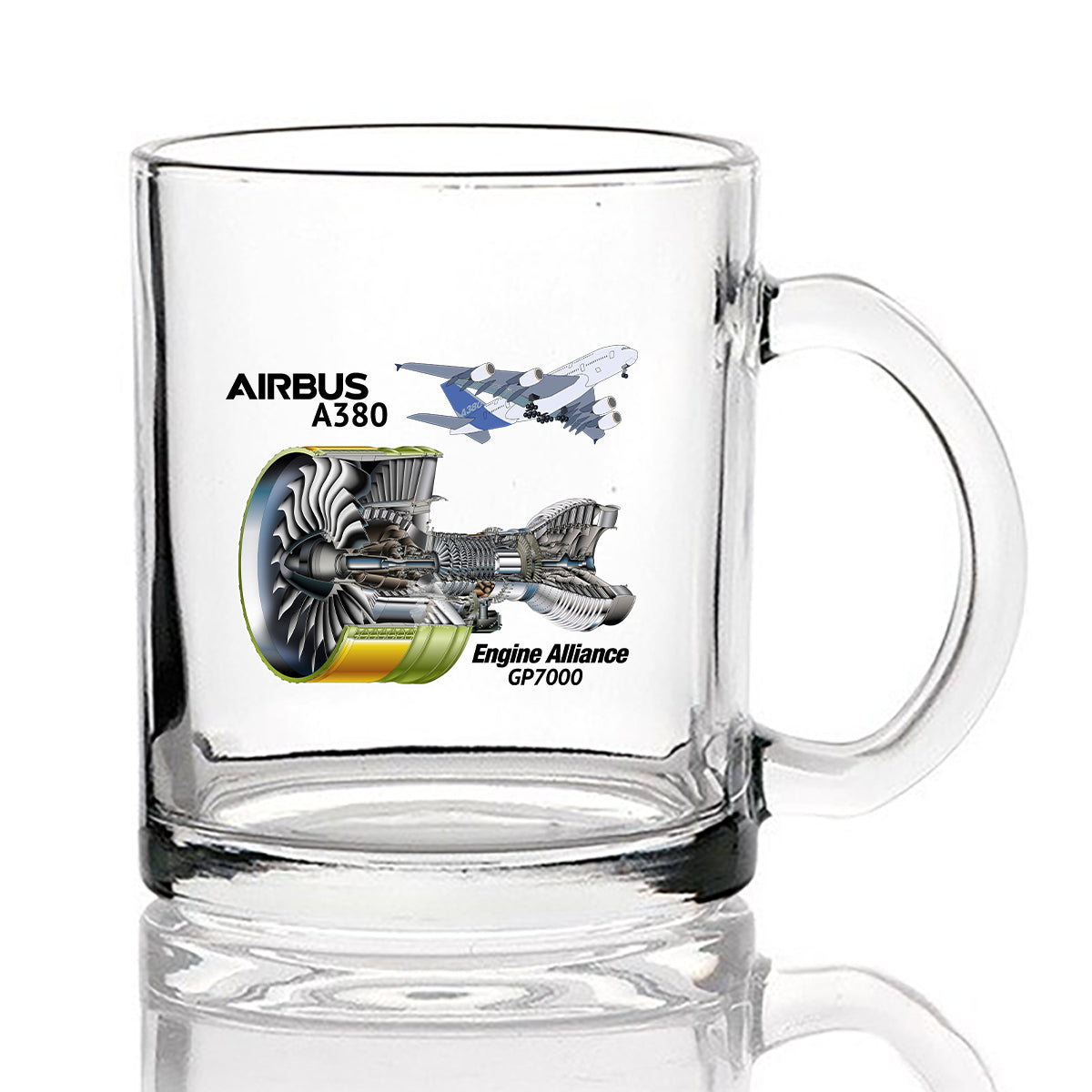 Airbus A380 & GP7000 Engine Designed Coffee & Tea Glasses – Aviation Shop