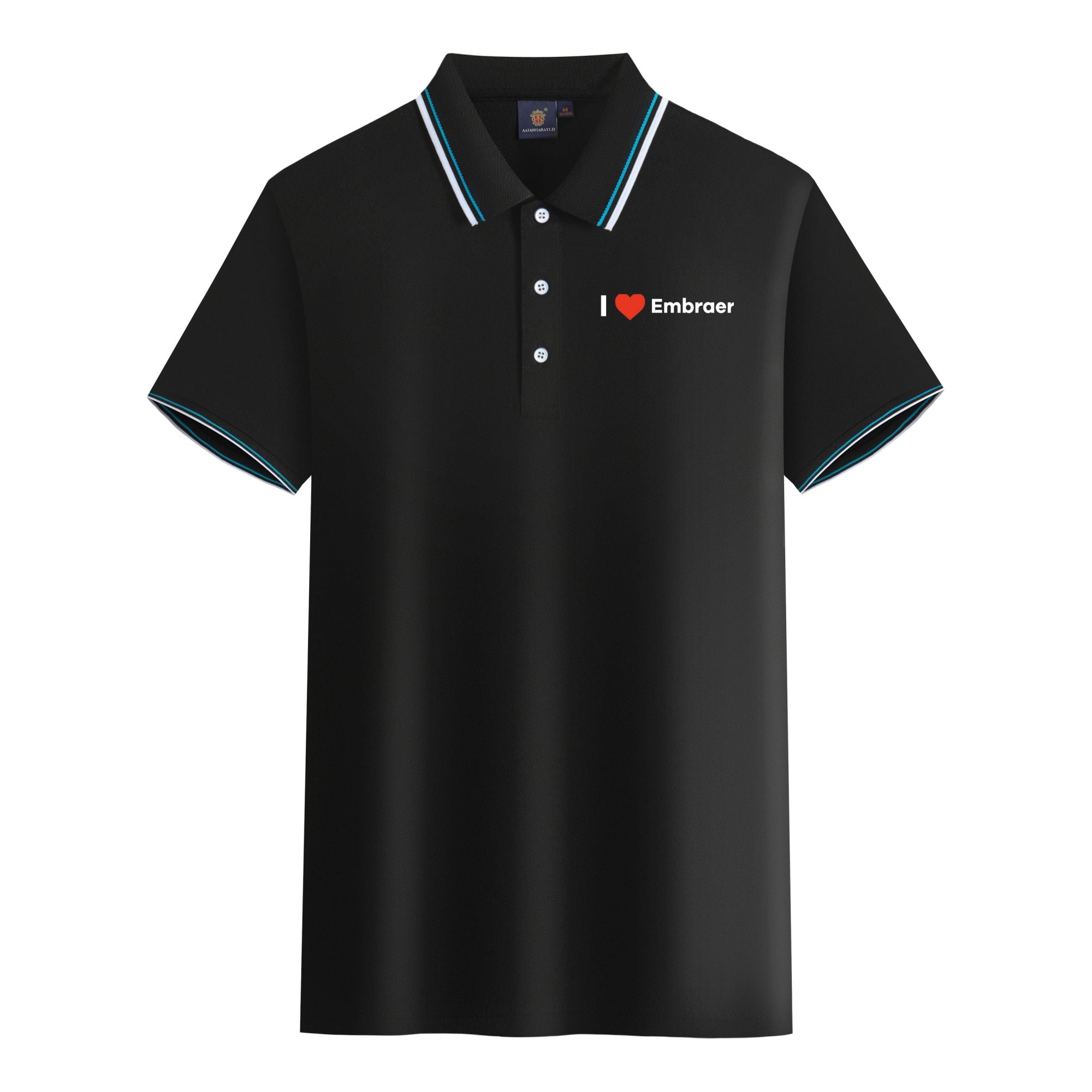 I Love Embraer Designed Stylish Polo T-Shirts – Aviation Shop