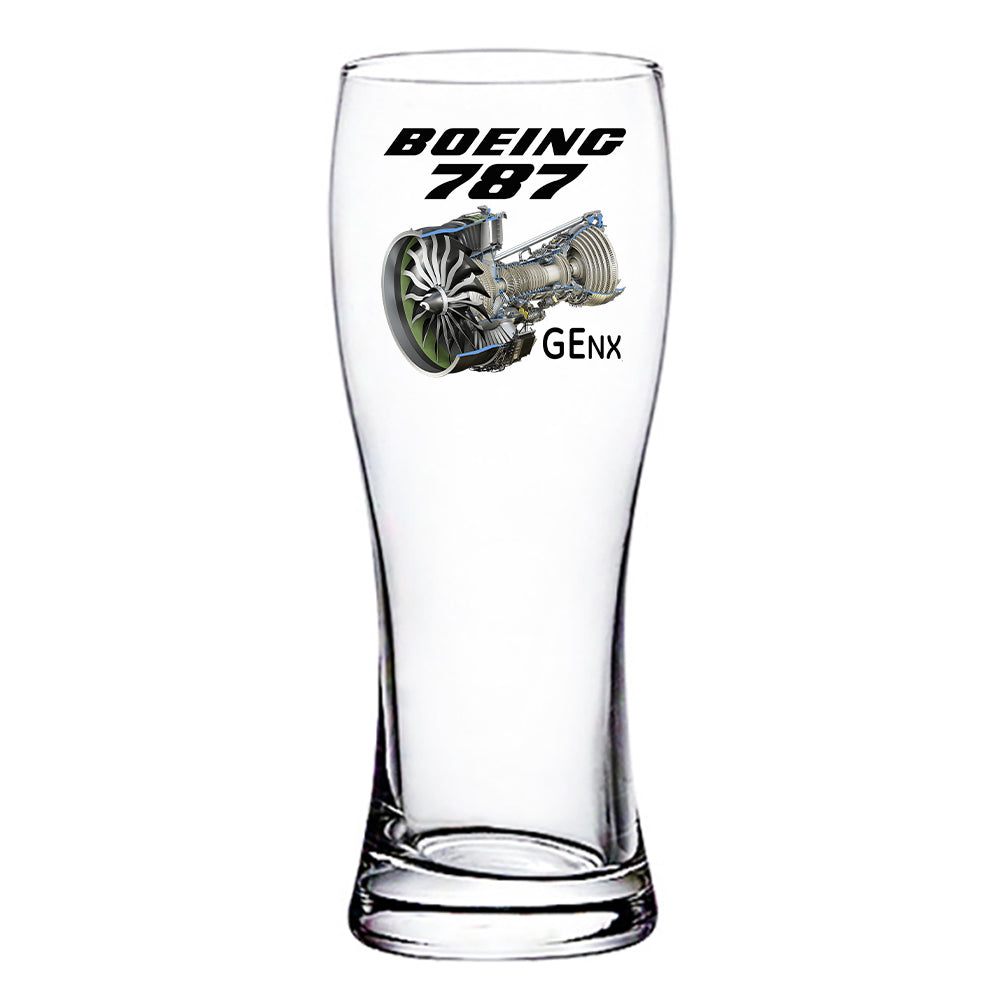 Boeing 787 & GENX Engine Designed Pilsner Beer Glasses – Aviation Shop