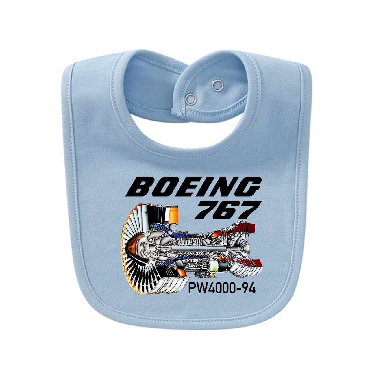 Boeing 767 Engine (PW4000-94) Designed Baby Saliva & Feeding Towels ...
