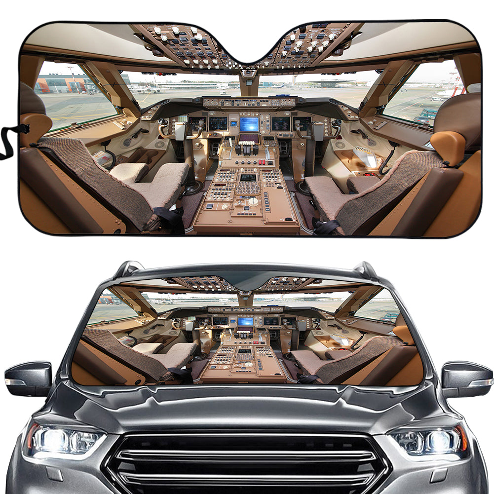 Boeing 747 Cockpit Designed Car Sun Shade – Aviation Shop