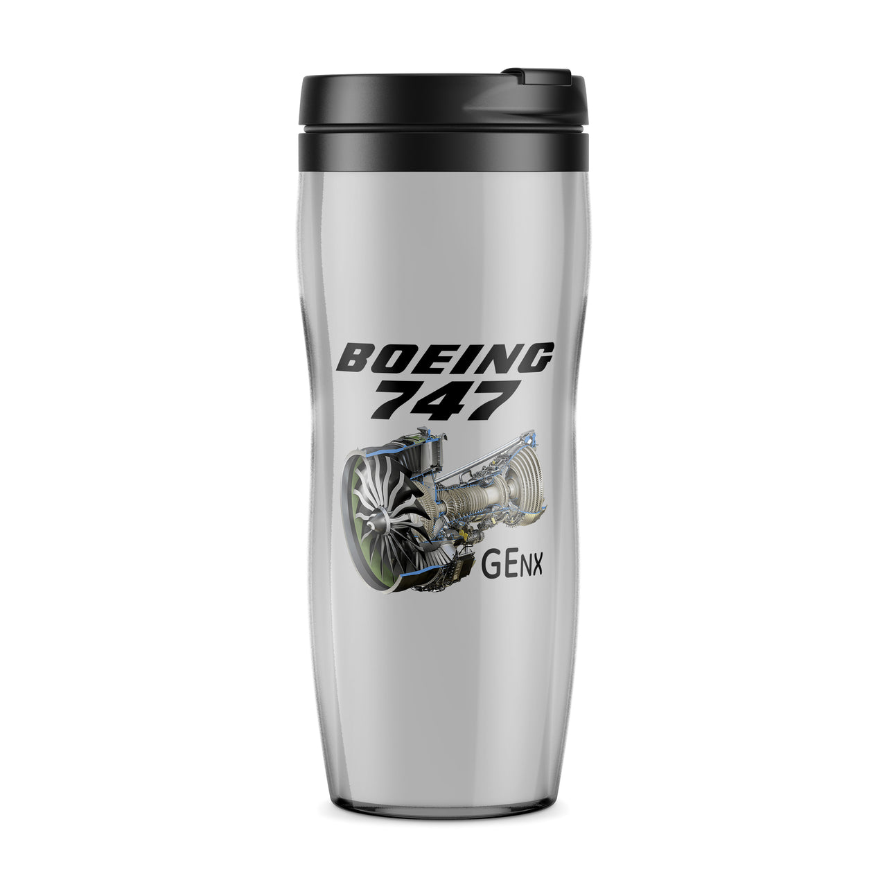 Boeing 747 & GENX Engine Designed Plastic Travel Mugs – Aviation Shop