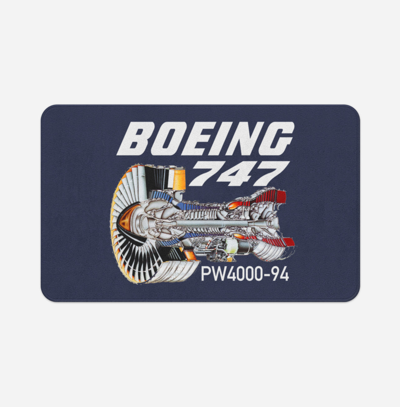 Boeing 747 & PW4000-94 Engine Designed Bath Mats – Aviation Shop