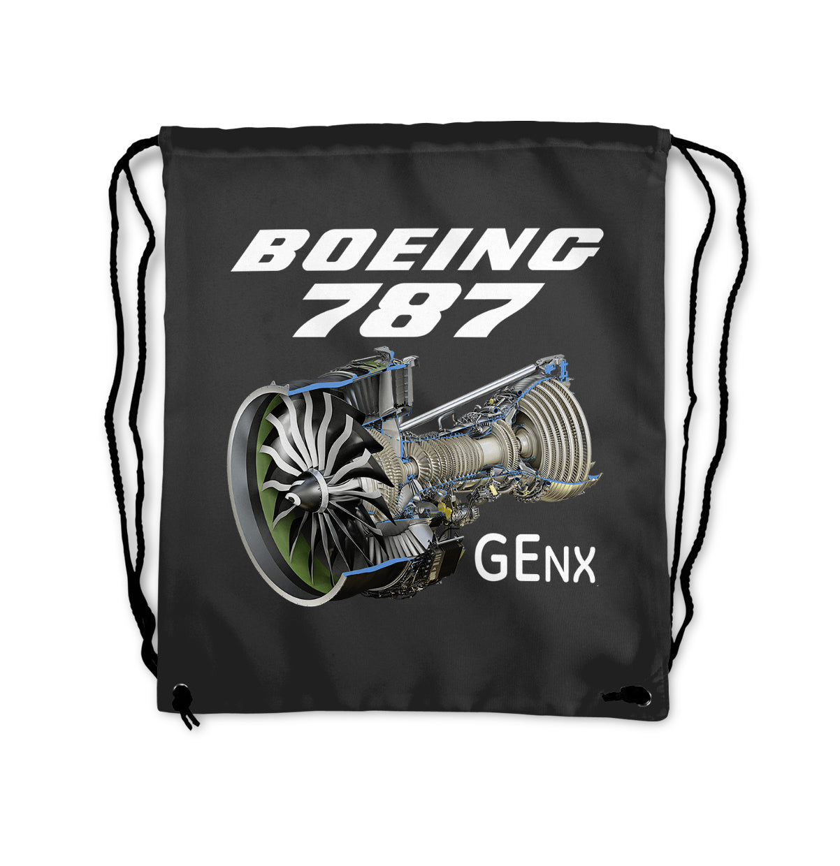 Boeing 787 & GENX Engine Designed Drawstring Bags – Aviation Shop