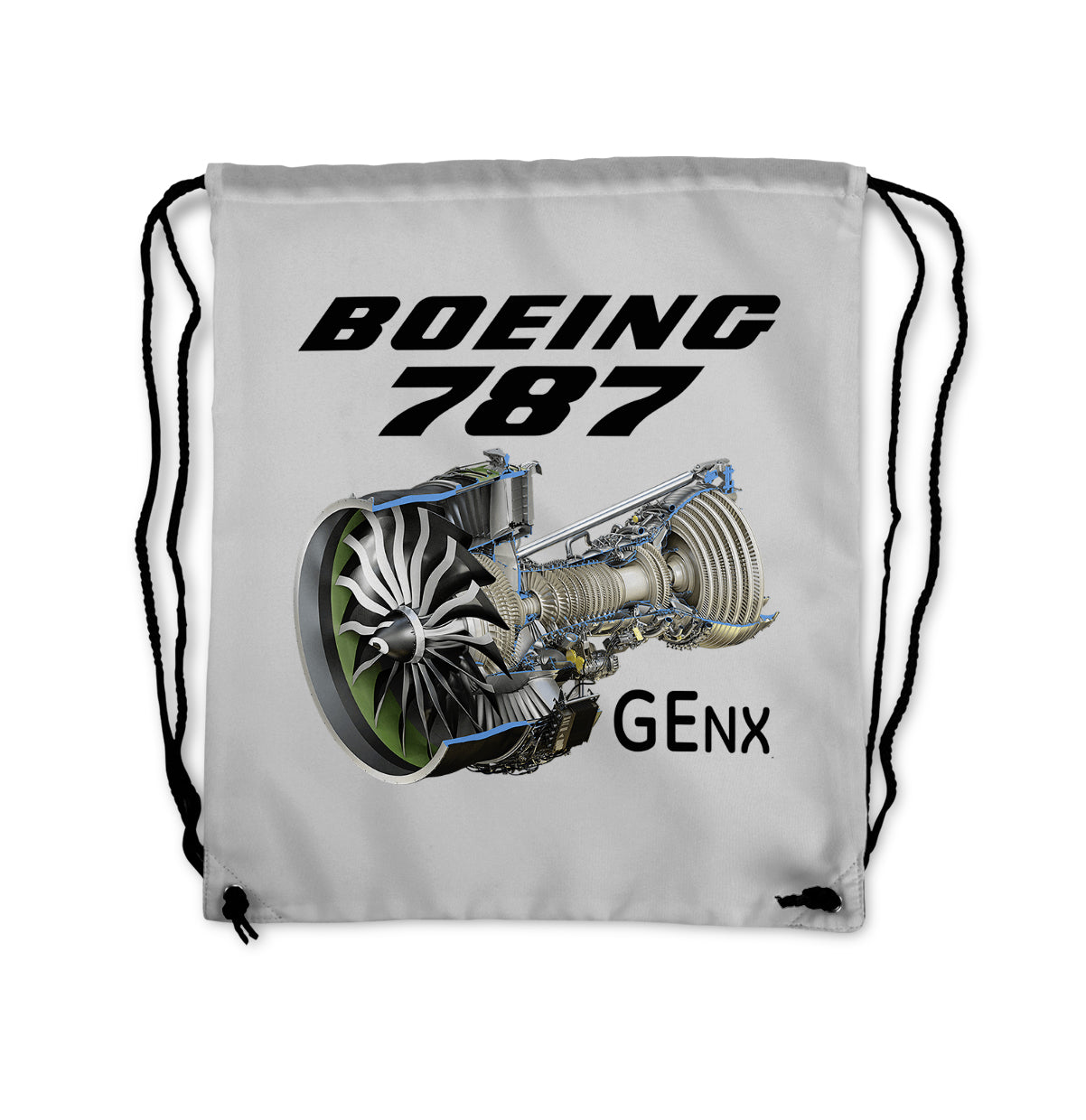 Boeing 787 & GENX Engine Designed Drawstring Bags – Aviation Shop