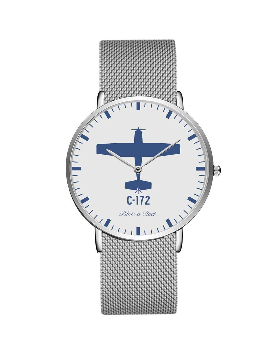 Cessna 172 Stainless Steel Strap Watches – Aviation Shop